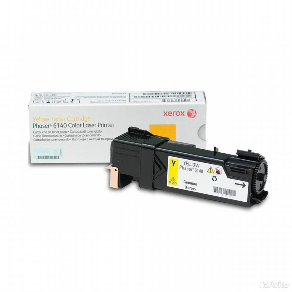 Картридж Xerox 106R01483 желтый для Xerox Phaser 6140, 2000 страниц, оригинальный