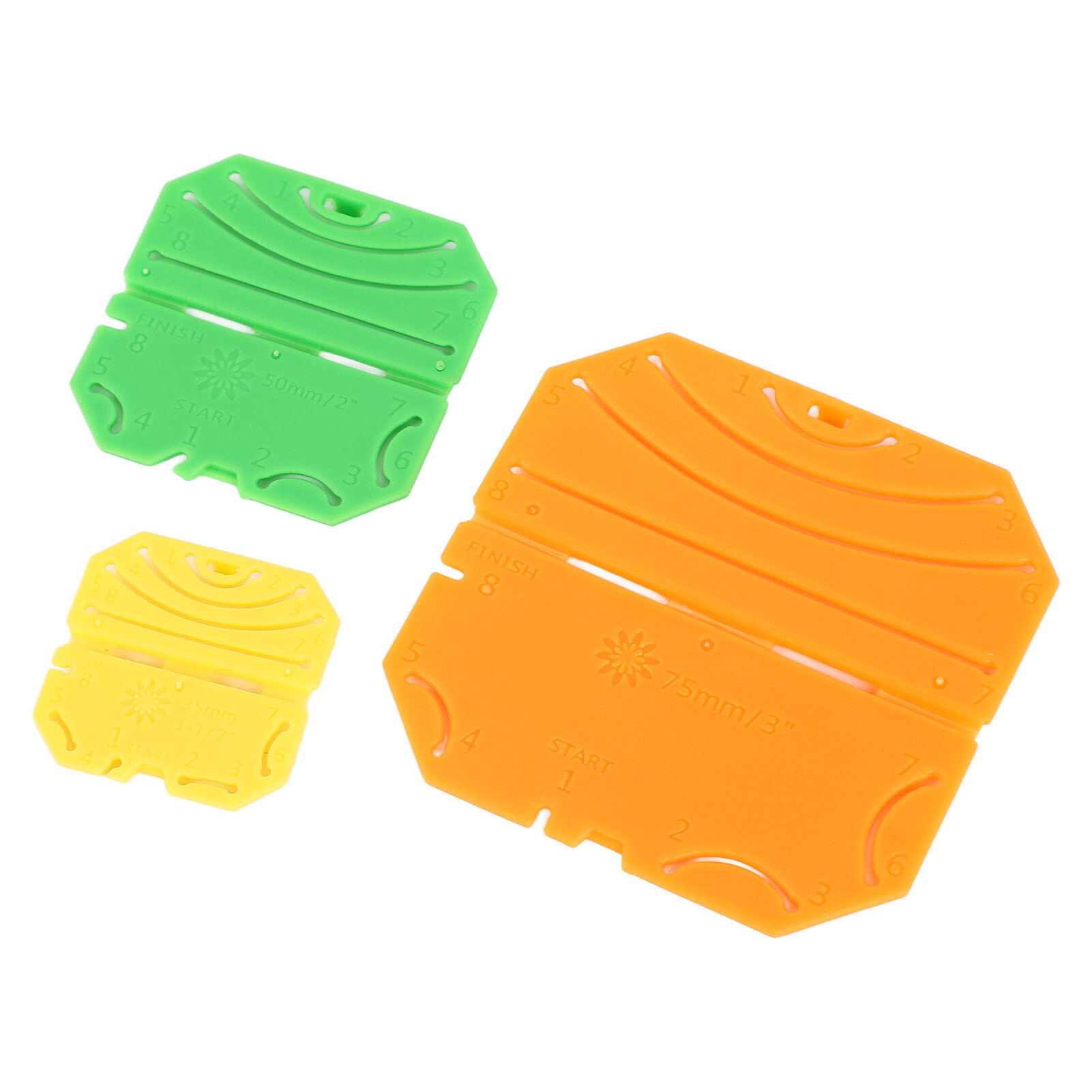 3 шт, создатель цветов канзаши разных размеров, простота в эксплуатации, сильная смола, создатель лепестков для рукоделия своими руками