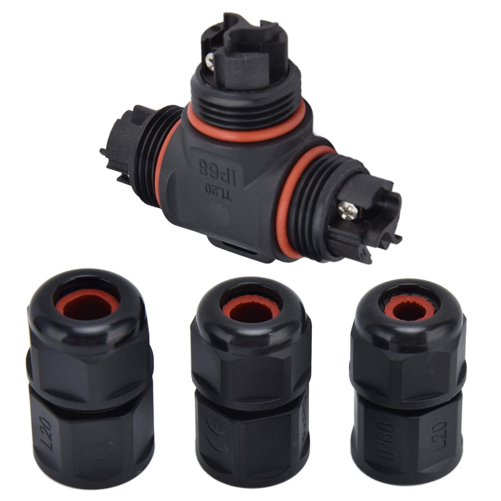 Водонепроницаемый разъем 3 -контактный тройник электрический проволочный клемме