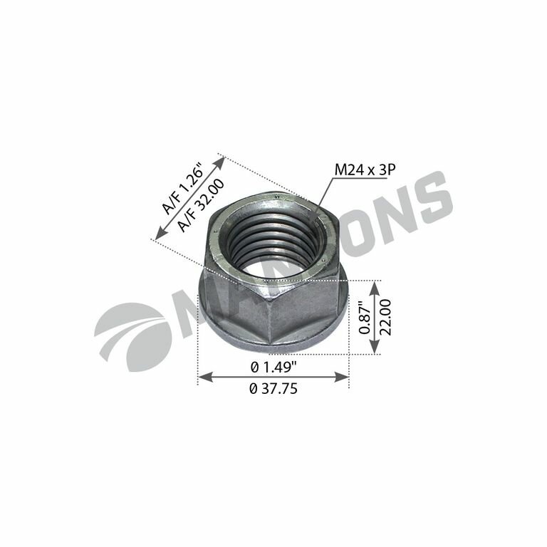 Гайка стремянки для Рено арт 900100 MANSONS