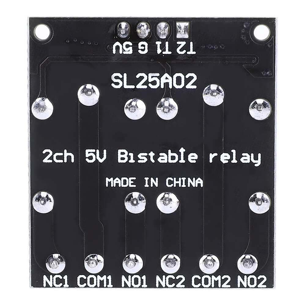 SL25A02 5V 2-канальный бистабильный самоблокирующийся релейный модуль с одним чипом, контрольный переключатель низкого уровня