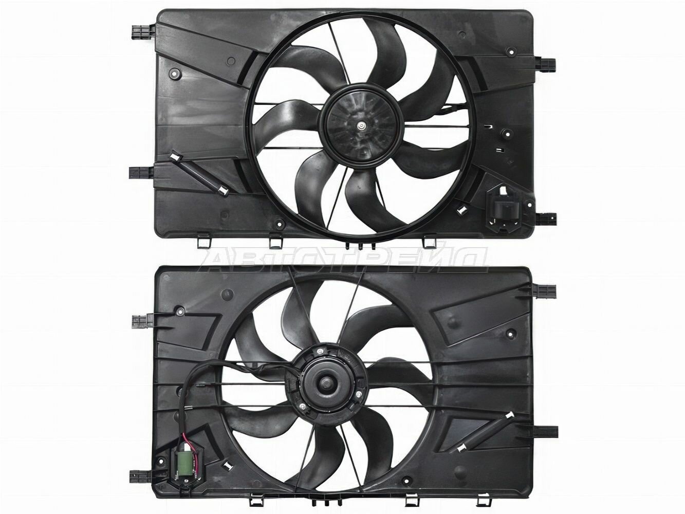 Диффузор радиатора в сборе, АКПП 09- для Шевроле Круз, Лачетти, Дэу Круз Лачетти, Опель Астра J арт STCV422010 SAT