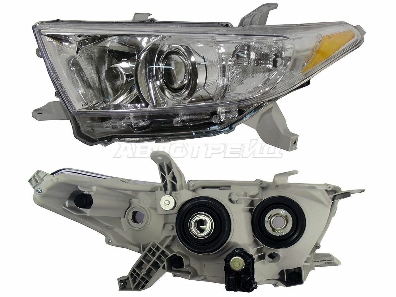 Фара левая для Тойота Хайлендер, Клюгер арт ST1121135L SAT