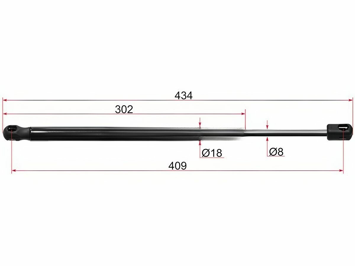 Амортизатор капота для БМВ X5, X6 арт ST51237148346 SAT