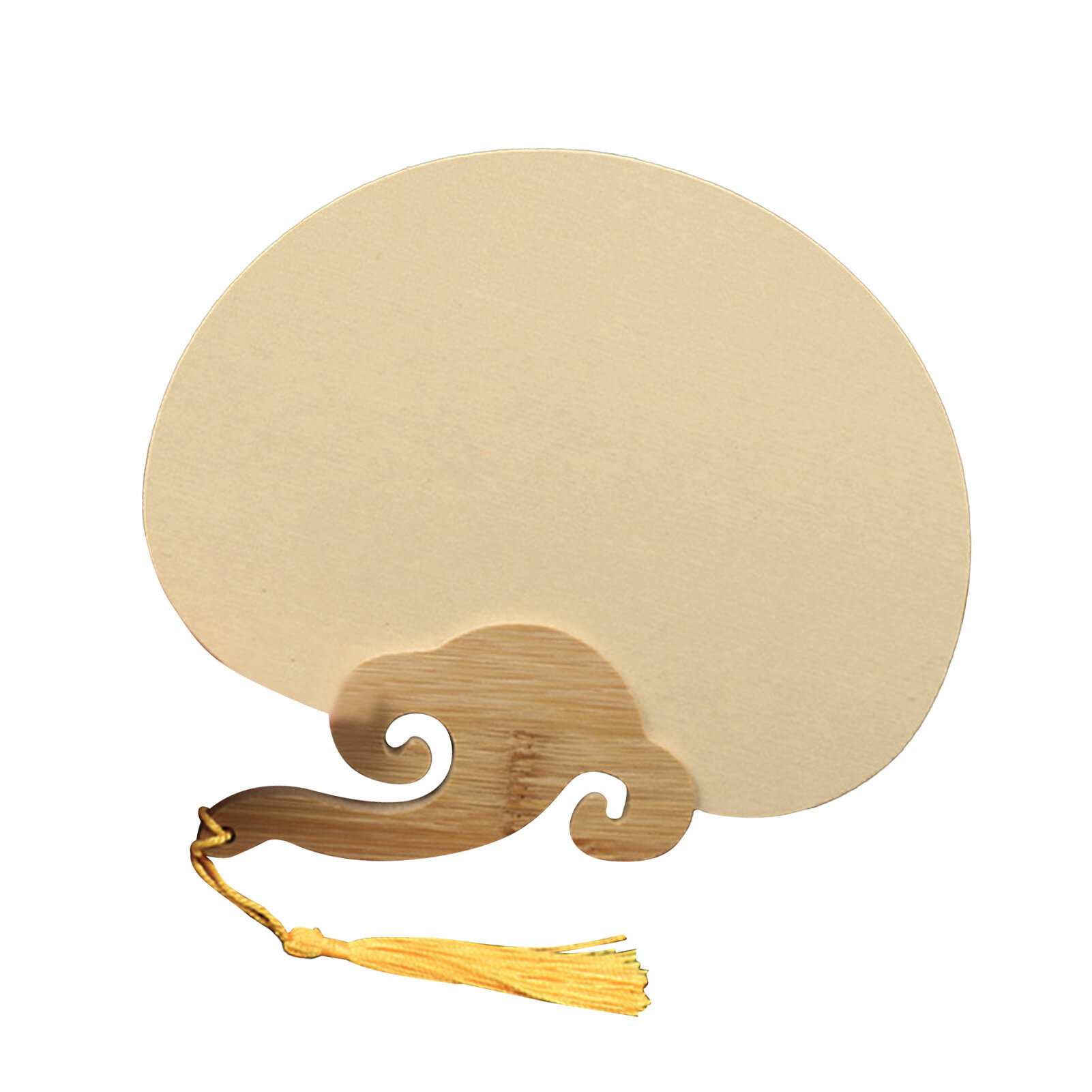 Мини-бумажный веер, пустой, маленький, легкий, портативный, эргономичная ручка, дизайн с кисточками, китайский веер для вечеринок, офисных путешествий, античный стиль