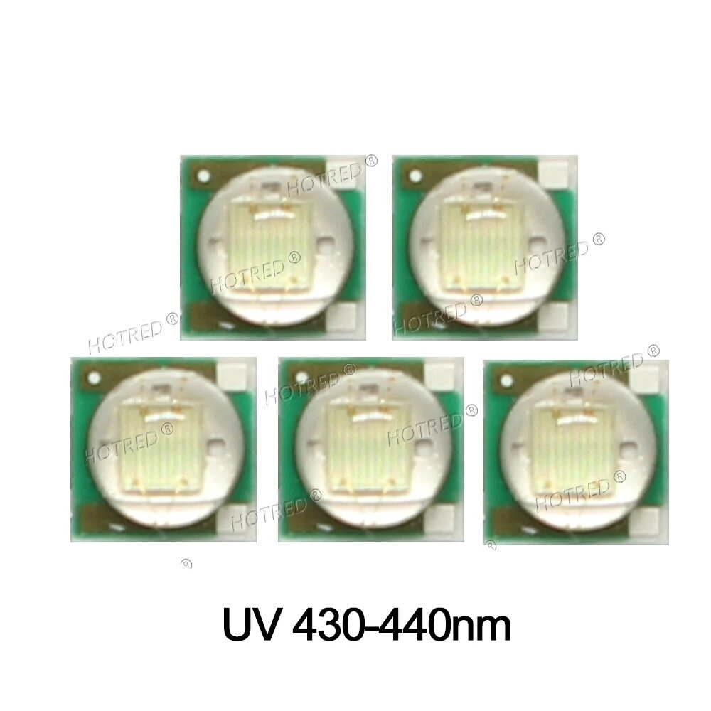 5шт UV LED 430-440нм 3W 3535