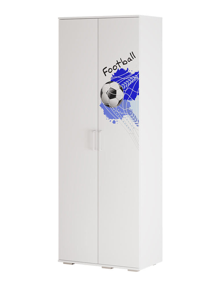 ARNIKA Шкаф для одежды Трио ШК-09 Король спорта, 80.2х46х217.6 см, Белый