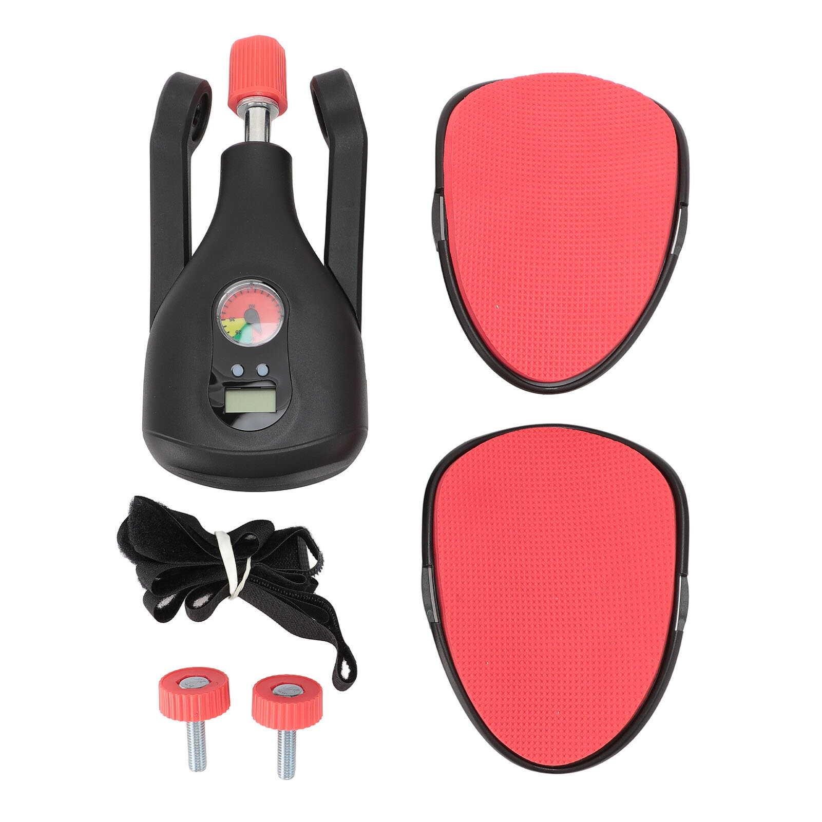 Тренажер для бедер Thigh Master для мужчин с цифровым дисплеем, для тренировки мышц бедра и тазового дна, с ремнями, для ягодиц, рук и ног, черный.