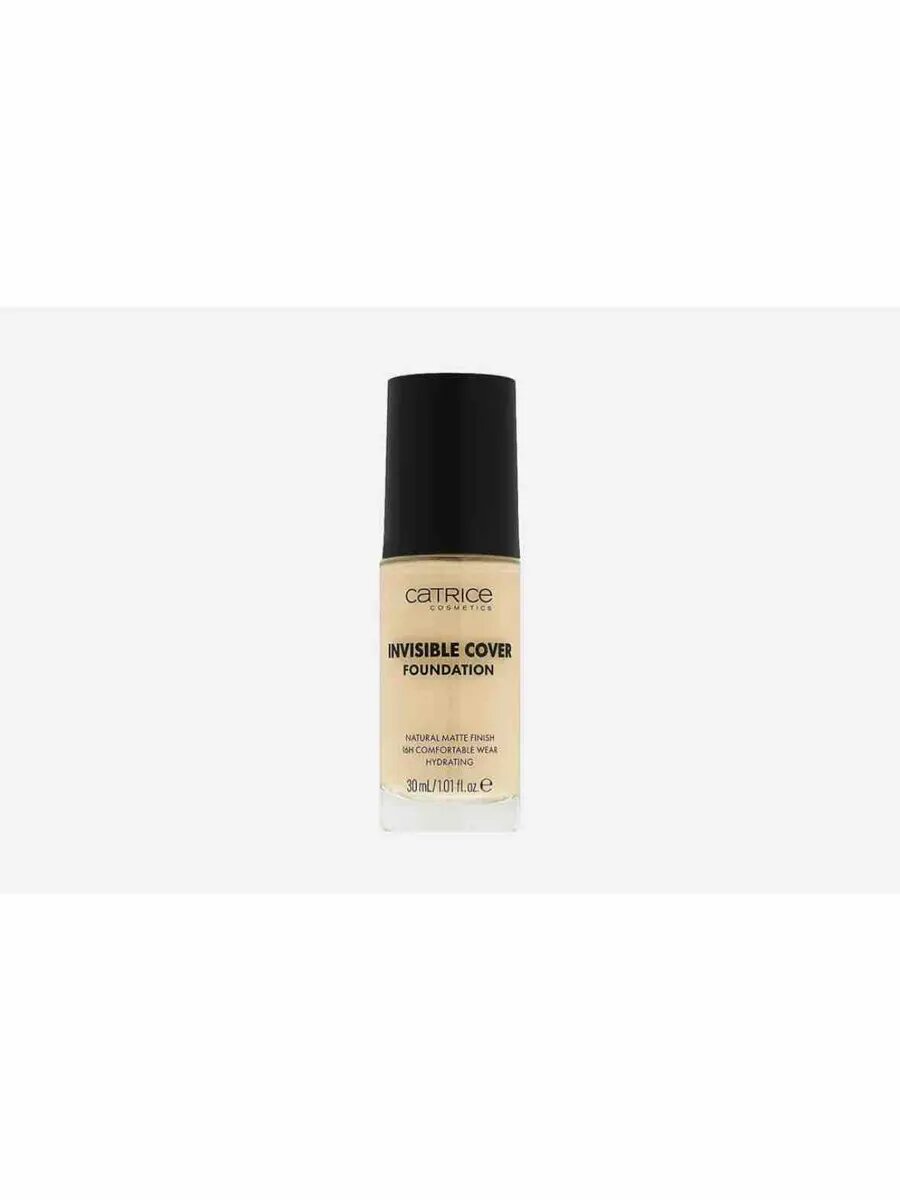 Тональная основа CATRICE Invisible Cover 017C, с матовым финишем и увлажняющим эффектом
