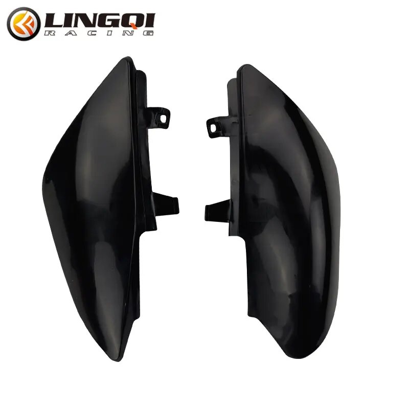 Комплект пластиковых обтекателей LING QI для мотоцикла CRF50, крышка заднего бокового брызговика, защита от брызг для CRF 50, детали для питбайка Черный, Черный