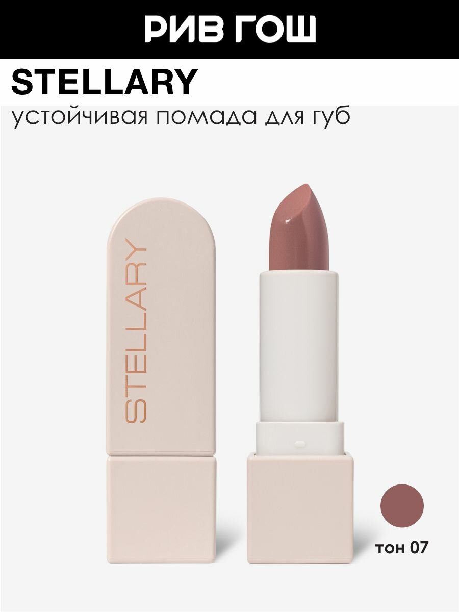 STELLARY Помада для губ Rich Nude устойчивая, 3,8 г, 07 Famous