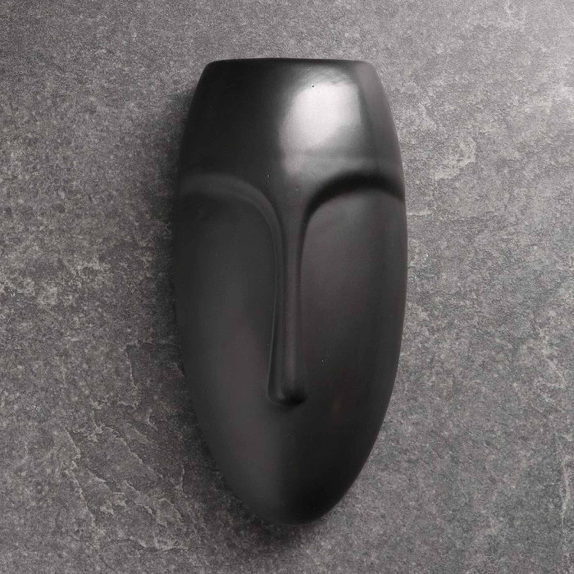 Кашпо Take It Easy "Силуэт", керамика, подвесное, черное, 20x10x6 см