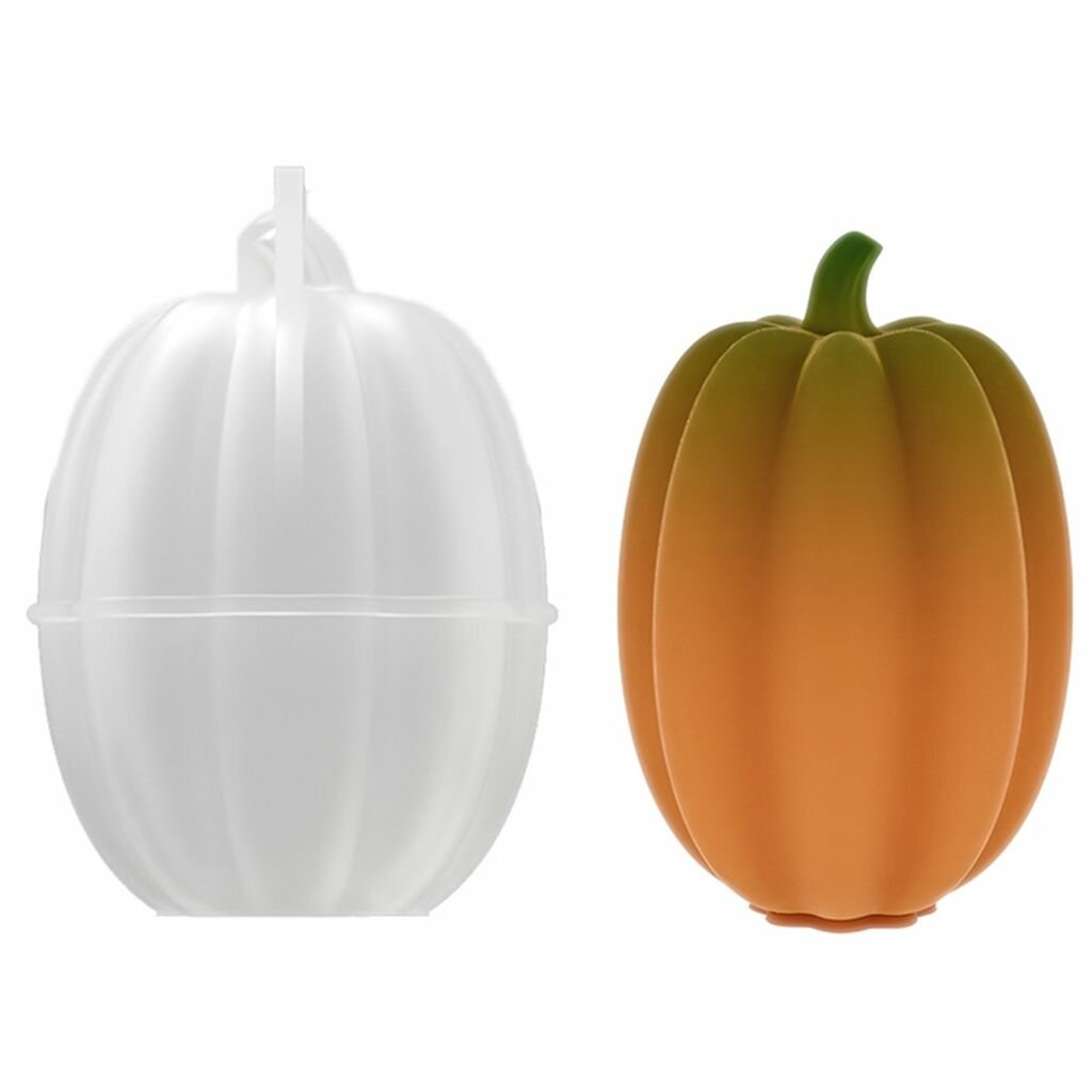 Силиконовая форма для тыквенной свечи-3