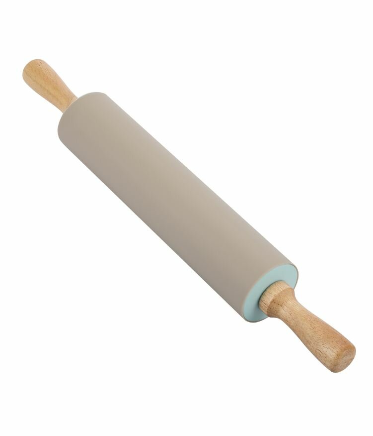 Скалка силиконовая L-48см d-7см вращающиеся ручки