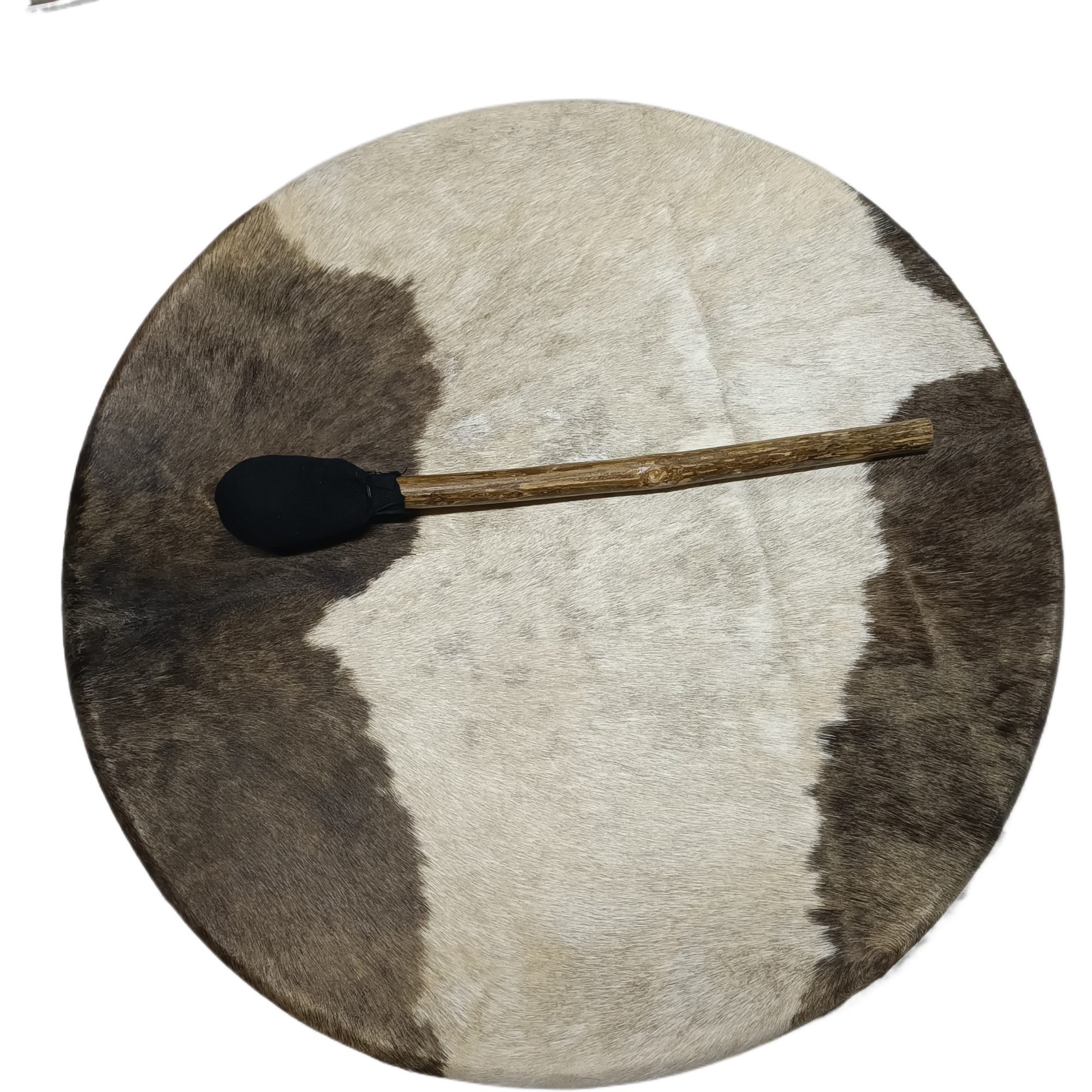 Бубен "Шаманский", 60 см, натуральная козья кожа с ворсом, мощный