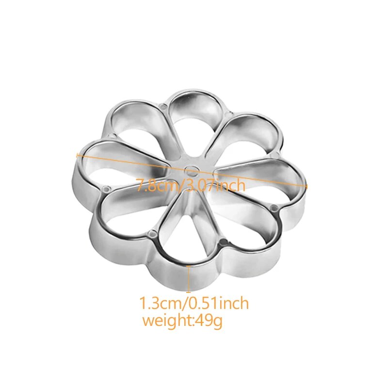 Железный станок для шведских розетрок с ручкой, силиконовая форма, формы для вафель, кольцо для торта с воронкой, форма для выпечки печенья