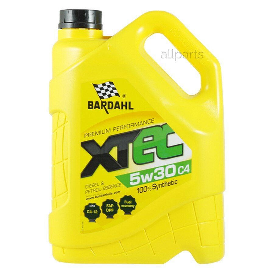 BARDAHL 36153 Масло моторное Bardahl XTEC 5W-30 C4 синтетическое 5 л 36153