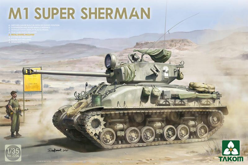2206 Takom Танк M1 Super Sherman 1/35