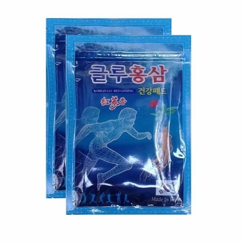 Daejeon Korean Glu Red Ginseng набор патчей для тела с красным женьшенем (2 упаковки по 20шт.)