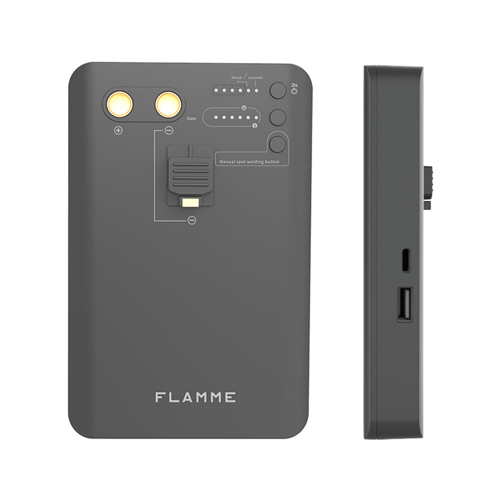 Портативная точечная сварочная машина Holy Flame, 2500мАч, ручная, автоматический и ручной режимы, 11 настраиваемых уровней, ABS