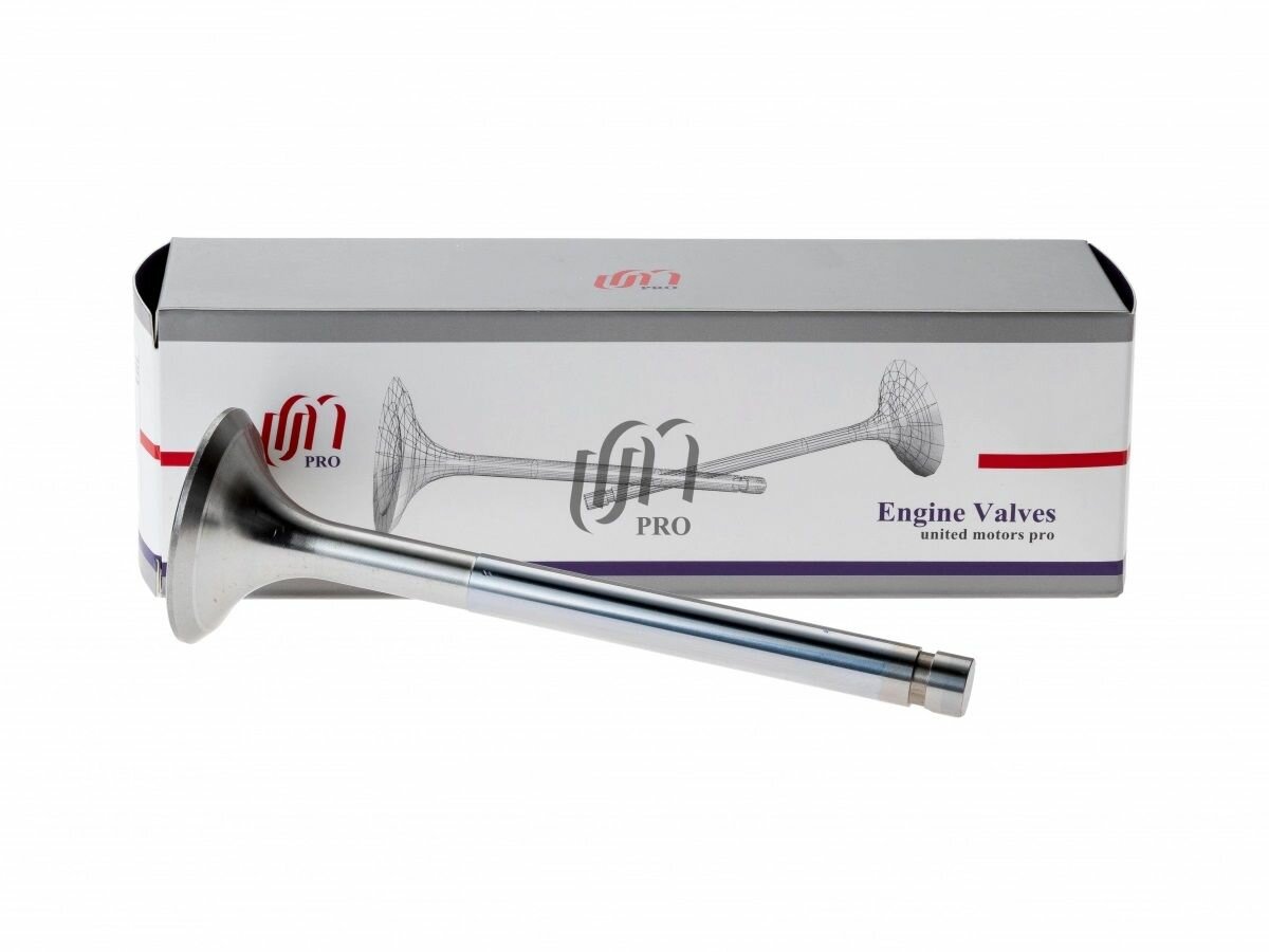 Клапан выпускной United Motors 64VX496, для ЯМЗ-236/238, металлический сплав, серый металлик