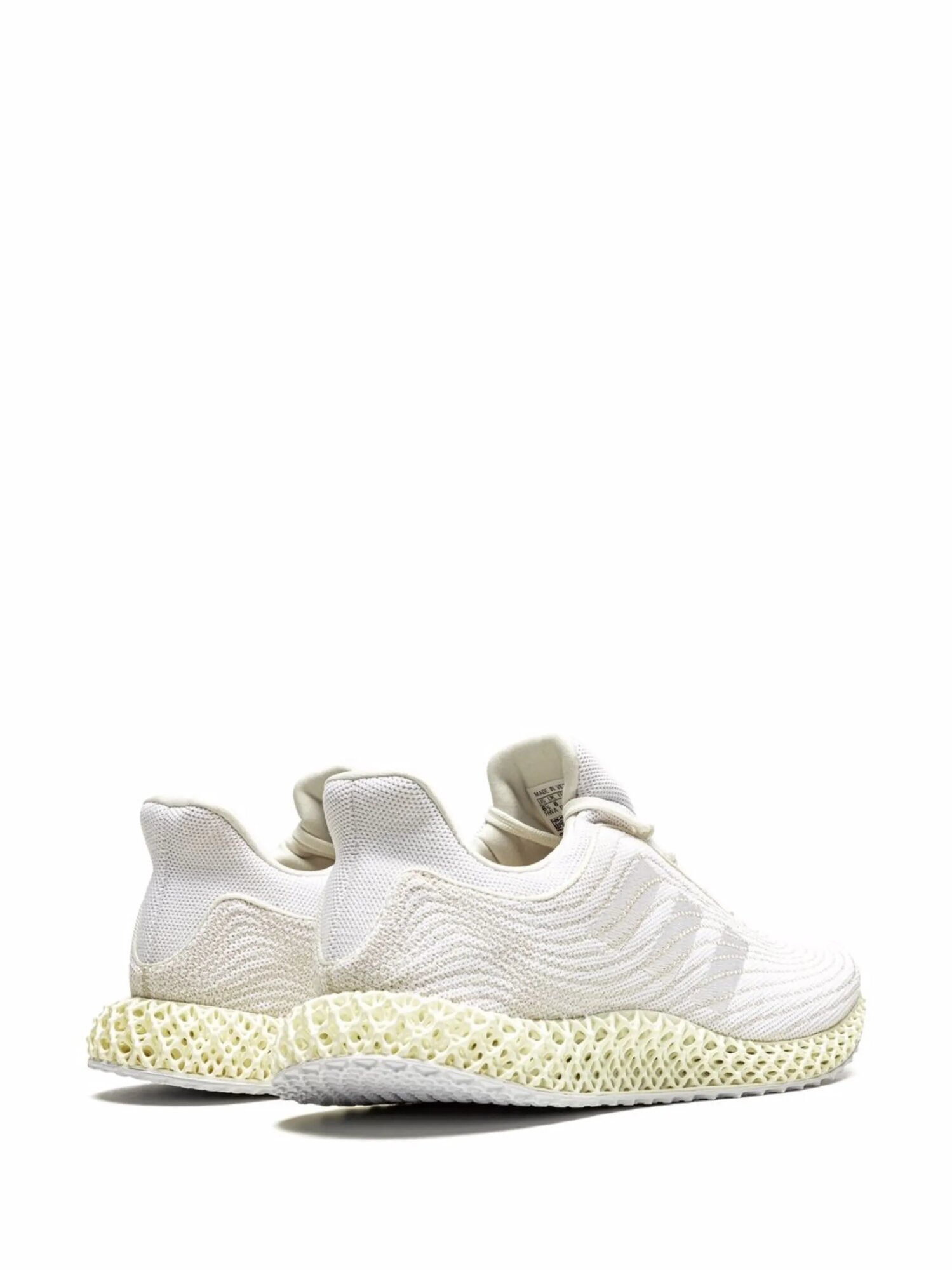 Кроссовки adidas Ultra 4D Cream White Parley, размер 11 US, бежевый/белый — фото 1