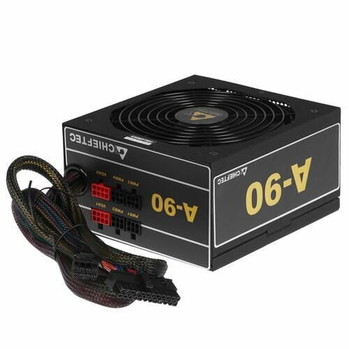 Блок питания Chieftec A-90 650W (GDP-650C) черный - 650 Вт, ATX 20+4 пин, 4 pin + 4 pin CPU, 6 SATA, 2 x 6 pin PCI-E
