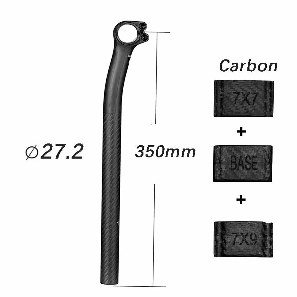Карбоновый подседельный штырь Elitaone 27.2x350mm