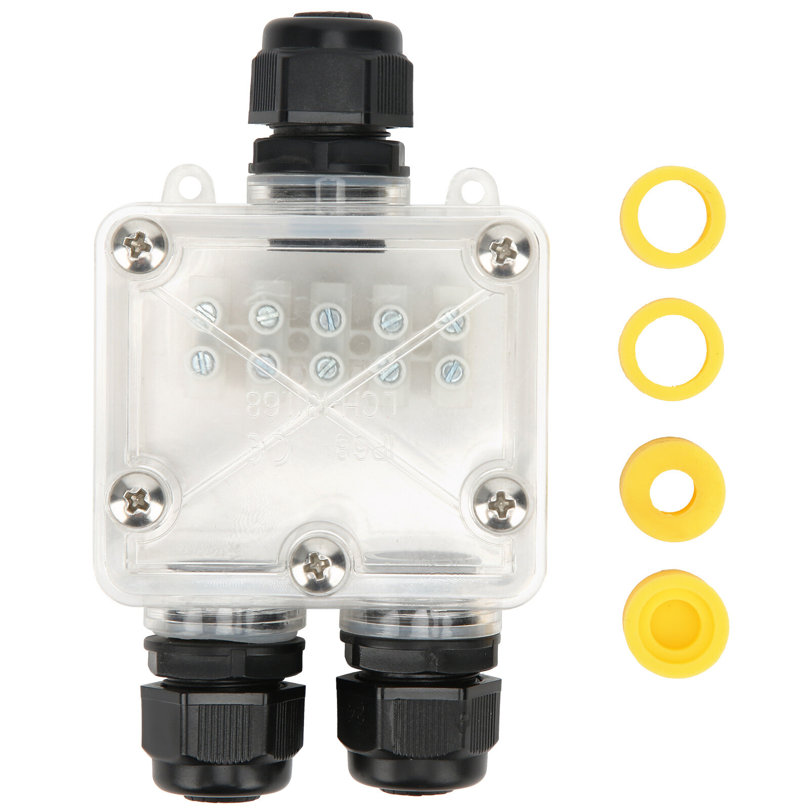 3-канальная водонепроницаемая распределительная коробка IP68, соединительный кабельный разъем LCH 1311 68