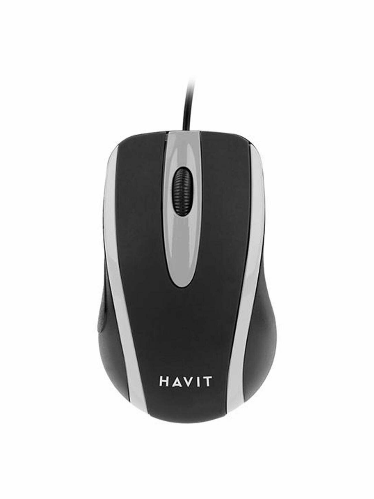 Мышь проводная Havit HV-MS753 Black/Grey