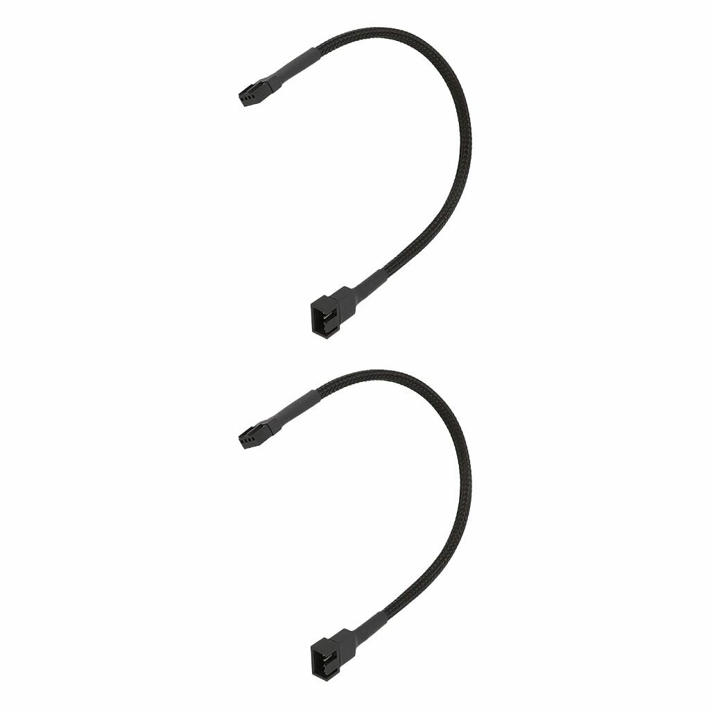 2 вентилятора охлаждения материнской платы 4-контактный удлинительный кабель с плетеной сеткой 1:1