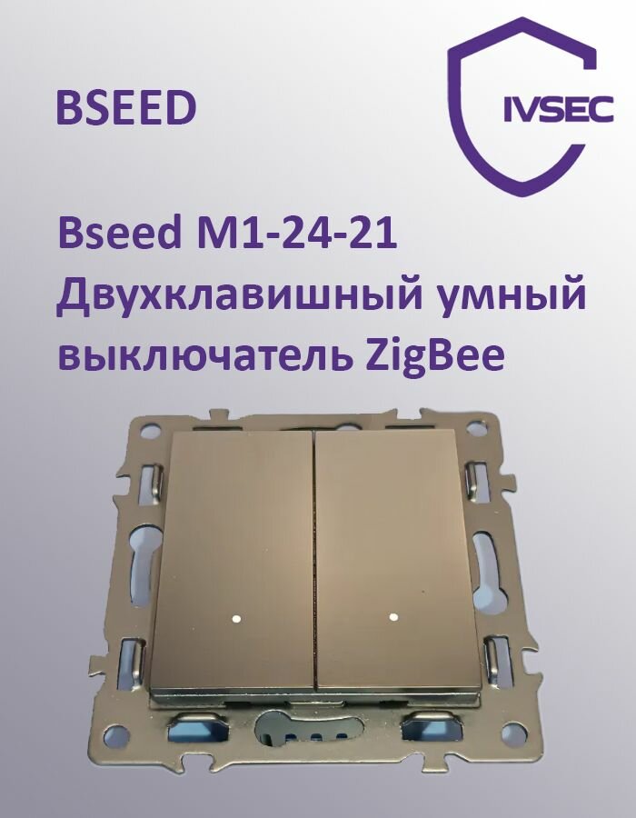 Bseed M1-24-21 Двухклавишный умный выключатель ZigBee