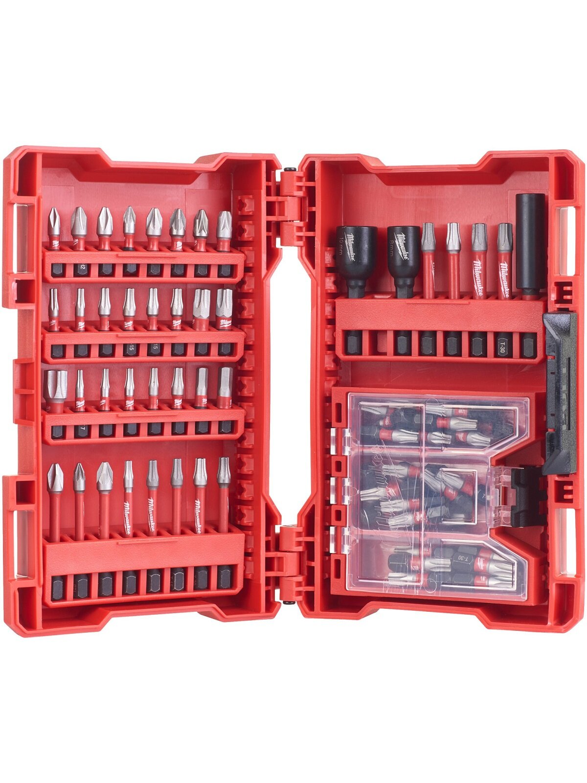 Набор бит Milwaukee Shockwave 75шт в пластиковом кейсе (4932492008)