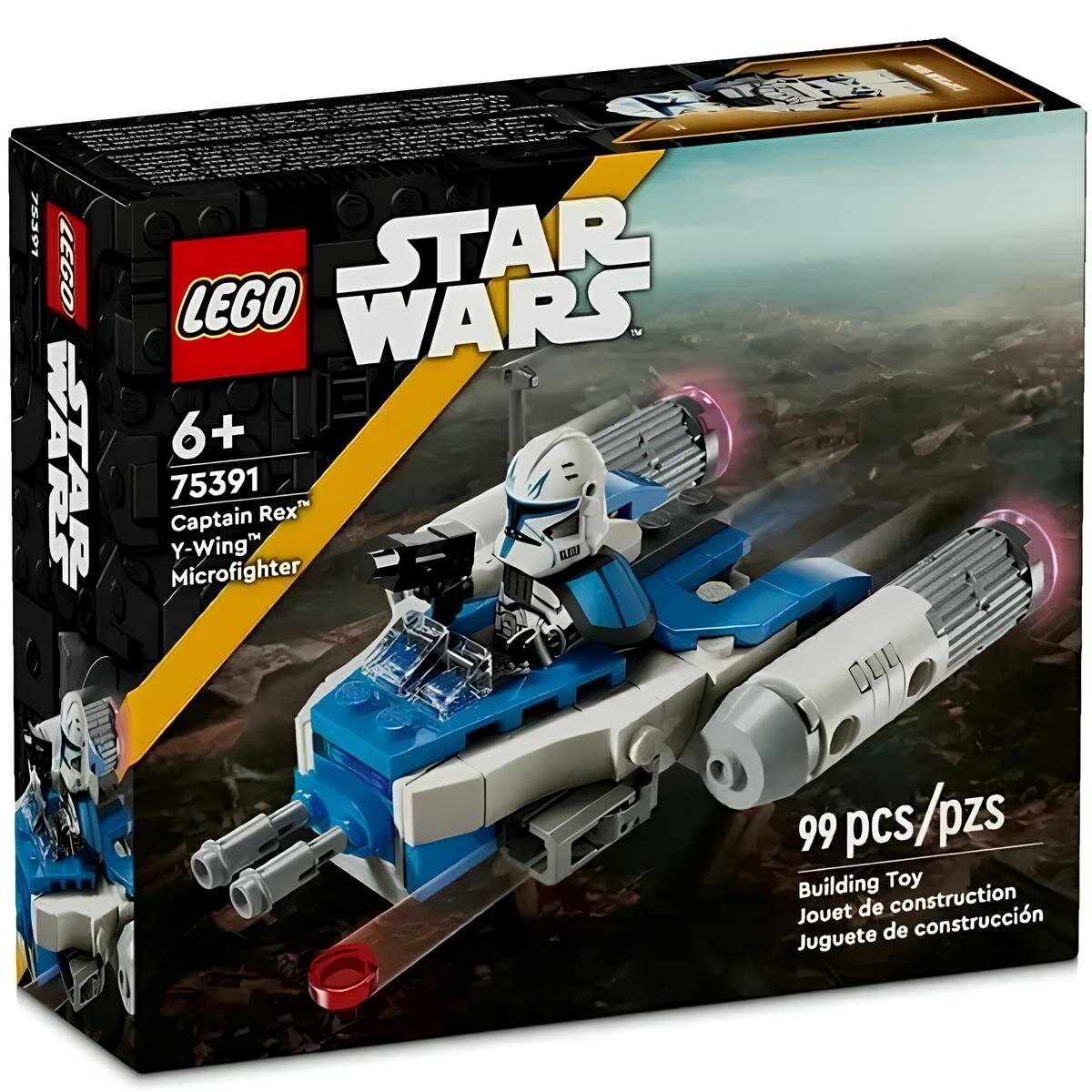 Конструктор Lego Star Wars Мини-истребитель Капитана Рекса (75391), 99 деталей,