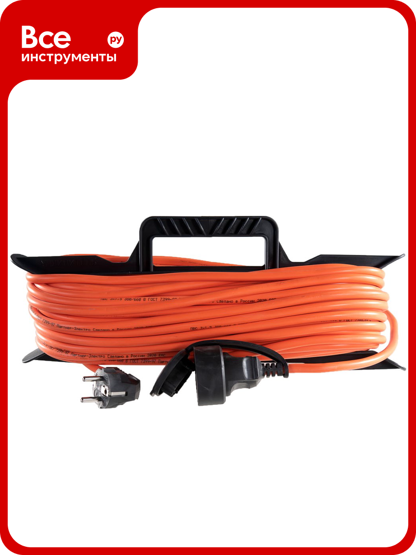 Удлинитель на рамке Gigant с/з ПВС,5 16A 30м IP 44 INDUSTRY EG 3x1, для удаленного подключения электроинструмента