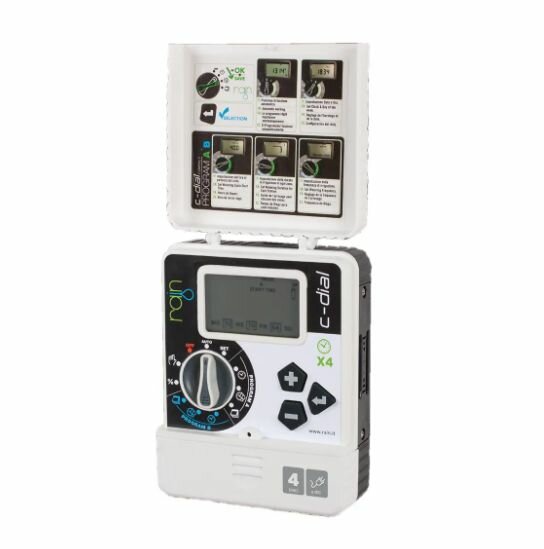 Таймер электрический программируемый RAIN, С-DIAL 4-зонный, 24В