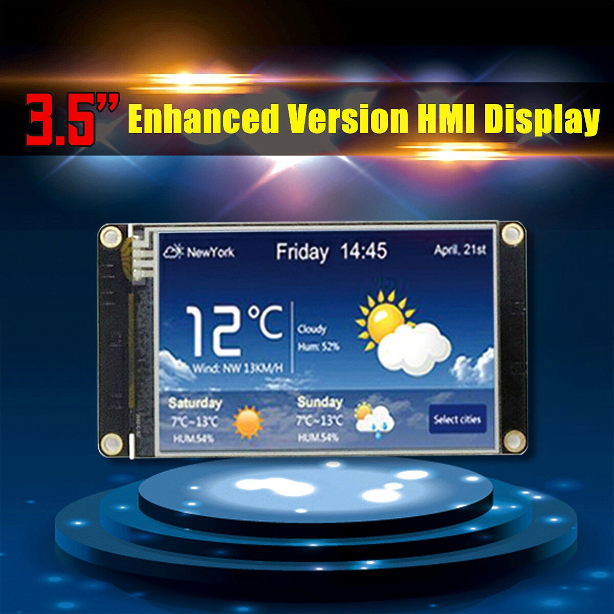 Инструмент UK 3.5' Nextion Enhanced HMI LCD TFT сенсорный экран модуль дисплей панель