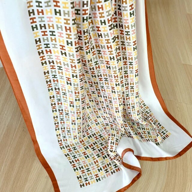 Роскошный бренд, женский шарф, летние шелковые шарфы, шали, женские накидки, мягкая пашмина, женский дизайнерский пляжный палантин, бандана