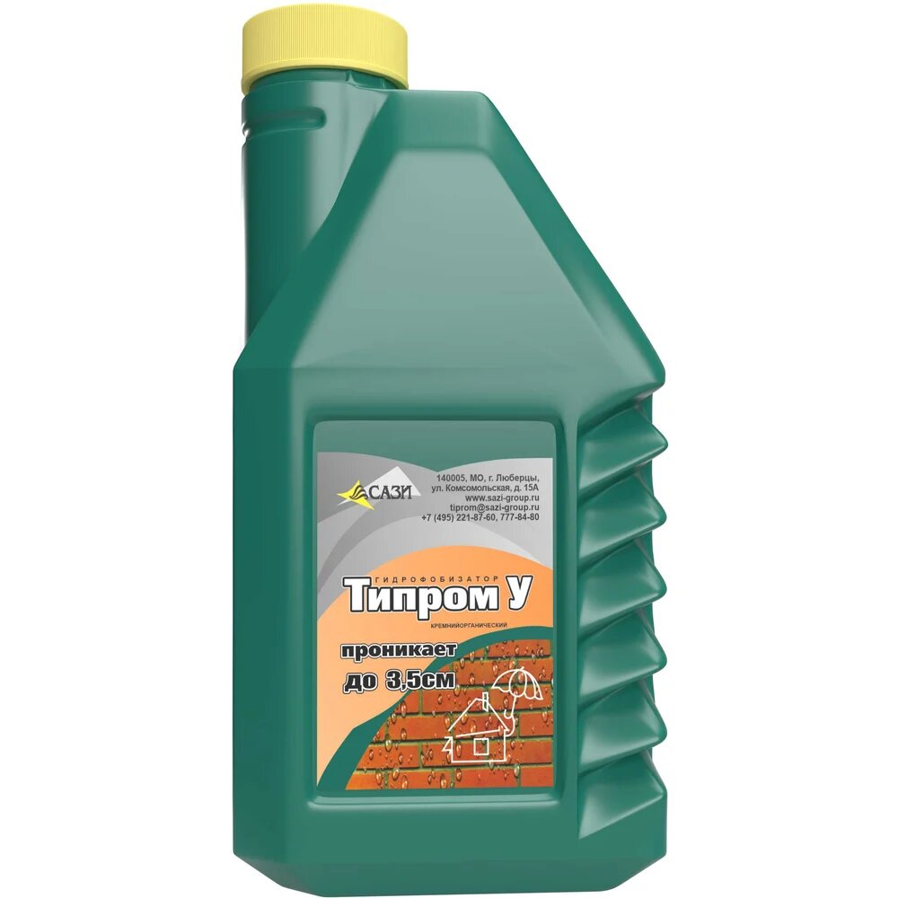 Типром У (без запаха) 1л гидрофобизатор (пропитка) кремнийорганический для бетона, кирпича, камня RM000006833
