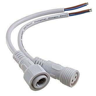 Разъем герметичный 2pin WP L=40 D=21.5mm (IP68)