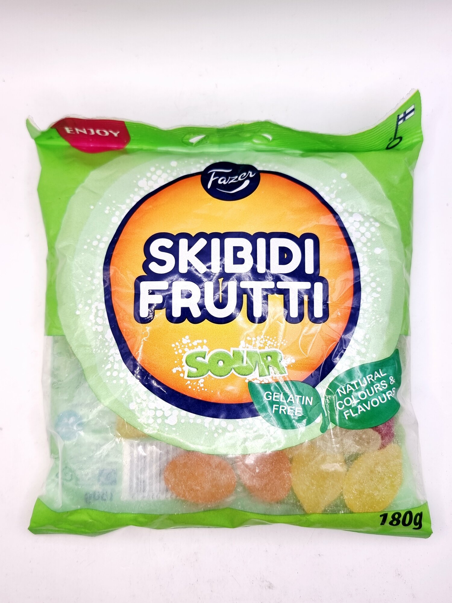 Конфеты Fazer Tutti Frutti Sour 180 г (Из Финляндии)