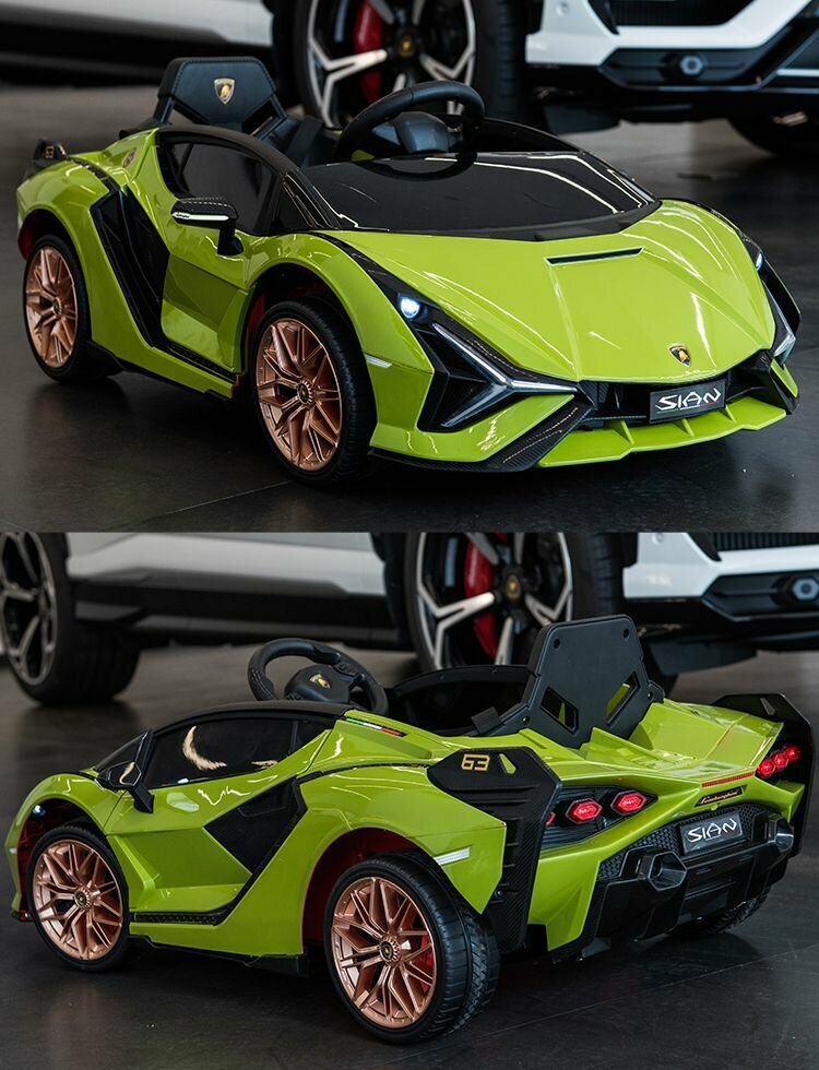 Lamborghini может управлять детскими полноприводными автомобилями с красками и кожаными сиденьями.