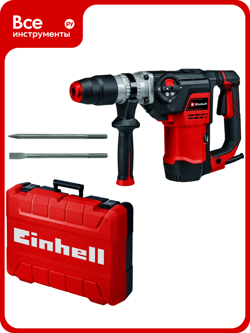 Перфоратор, Einhell, Einhell TE-RH 40 3F, SDS max, 1050 Вт, 40 мм,10 Дж, кейс 4257935