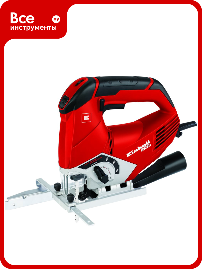 Лобзик Einhell TE-JS 100 4321160, металл, с такими материалами