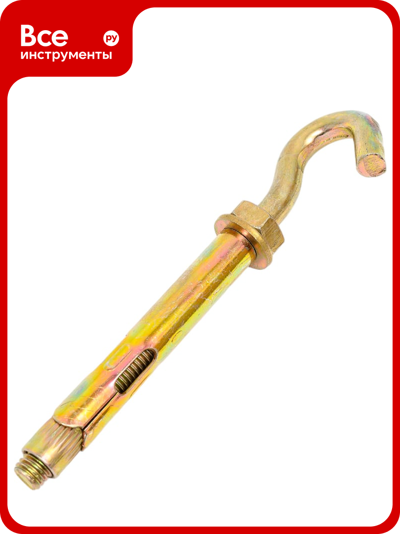 Анкер, STARFIX, с крюком STARFIX М8x10x80 мм SMP-97712-1, крепления тяжеловесных конструкций