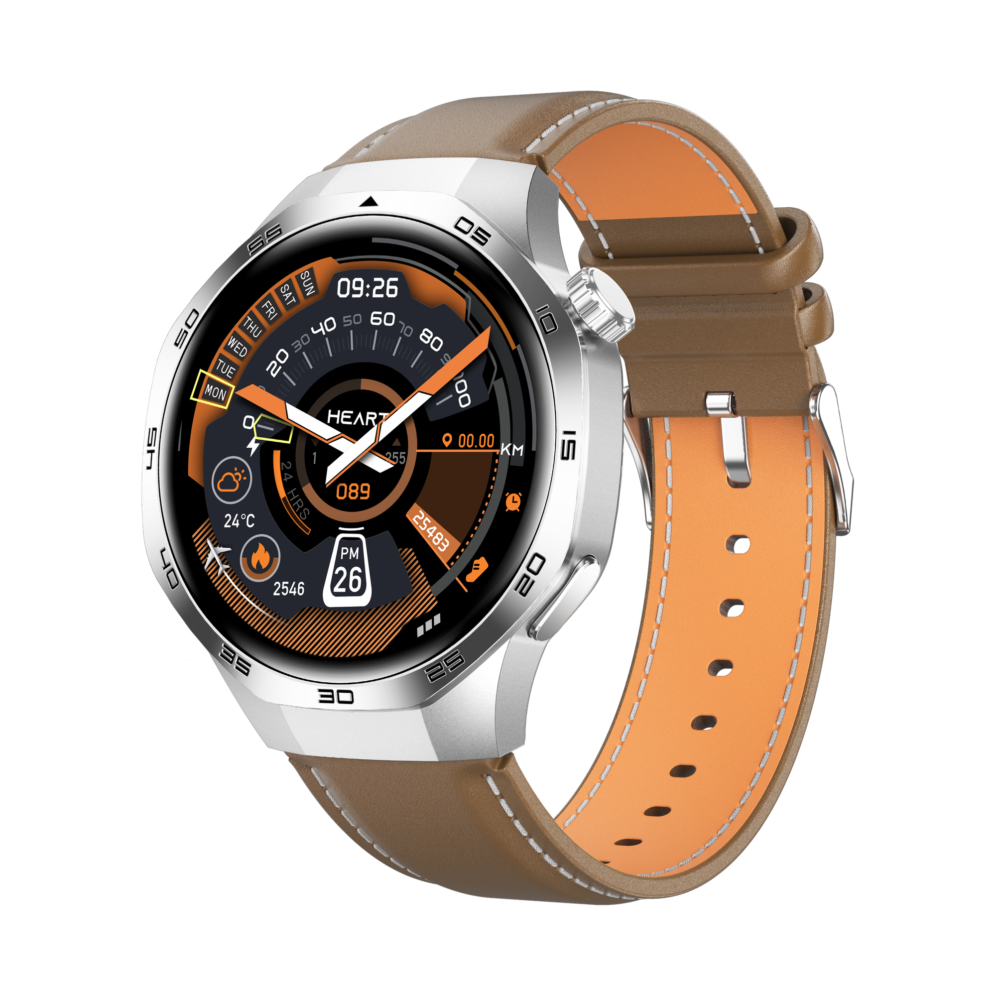 Умные часы GT5 PRO, Premium, беспроводная зарядка, GPS, NFC, 46 мм