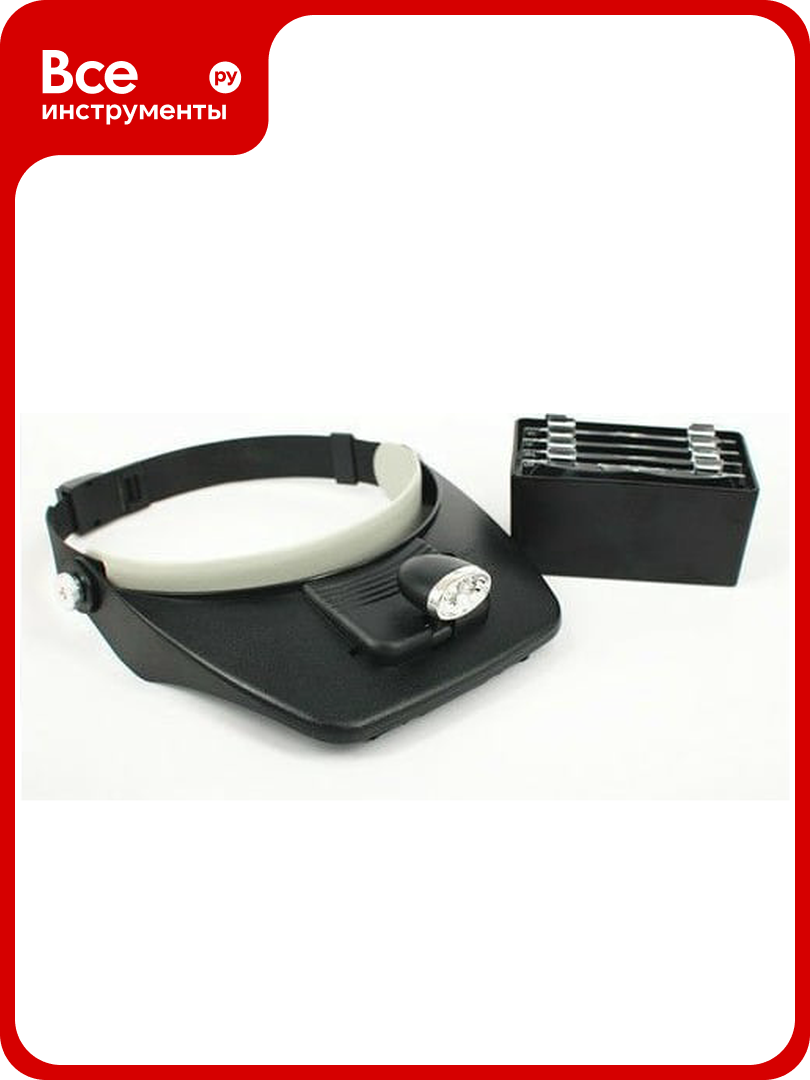 Монтажный бинокуляр REXANT 1.2X, 1.8X, 2.5X, 3.5X с 2хLED подсветкой 12-0402