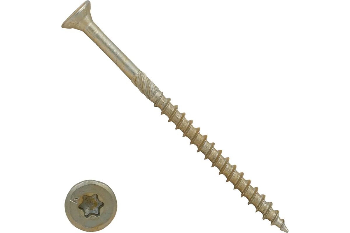 Zitar Саморез конструкционный потай ЖЦ Torx 5x100 мм, 100 шт в коробке мебельной сборки