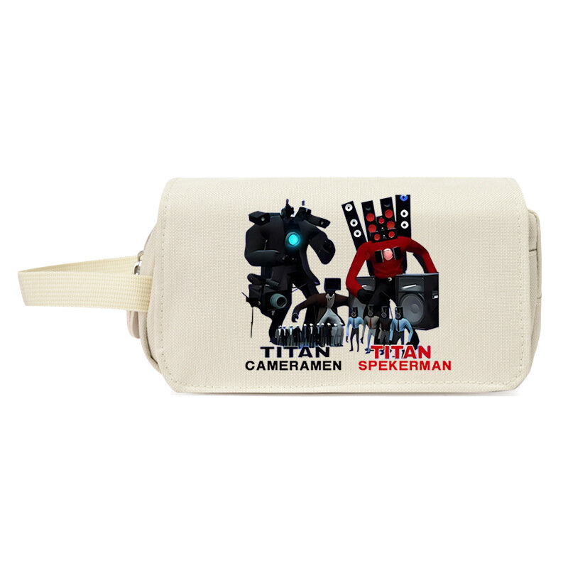 Пенал Skibidi, большая вместимость, белый