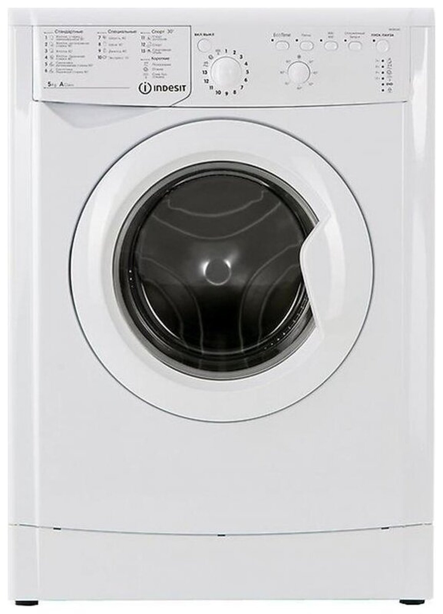 Стиральная машина Indesit IWSB 5085 (CIS), класс A, 800 об/мин, до 5 кг, белая